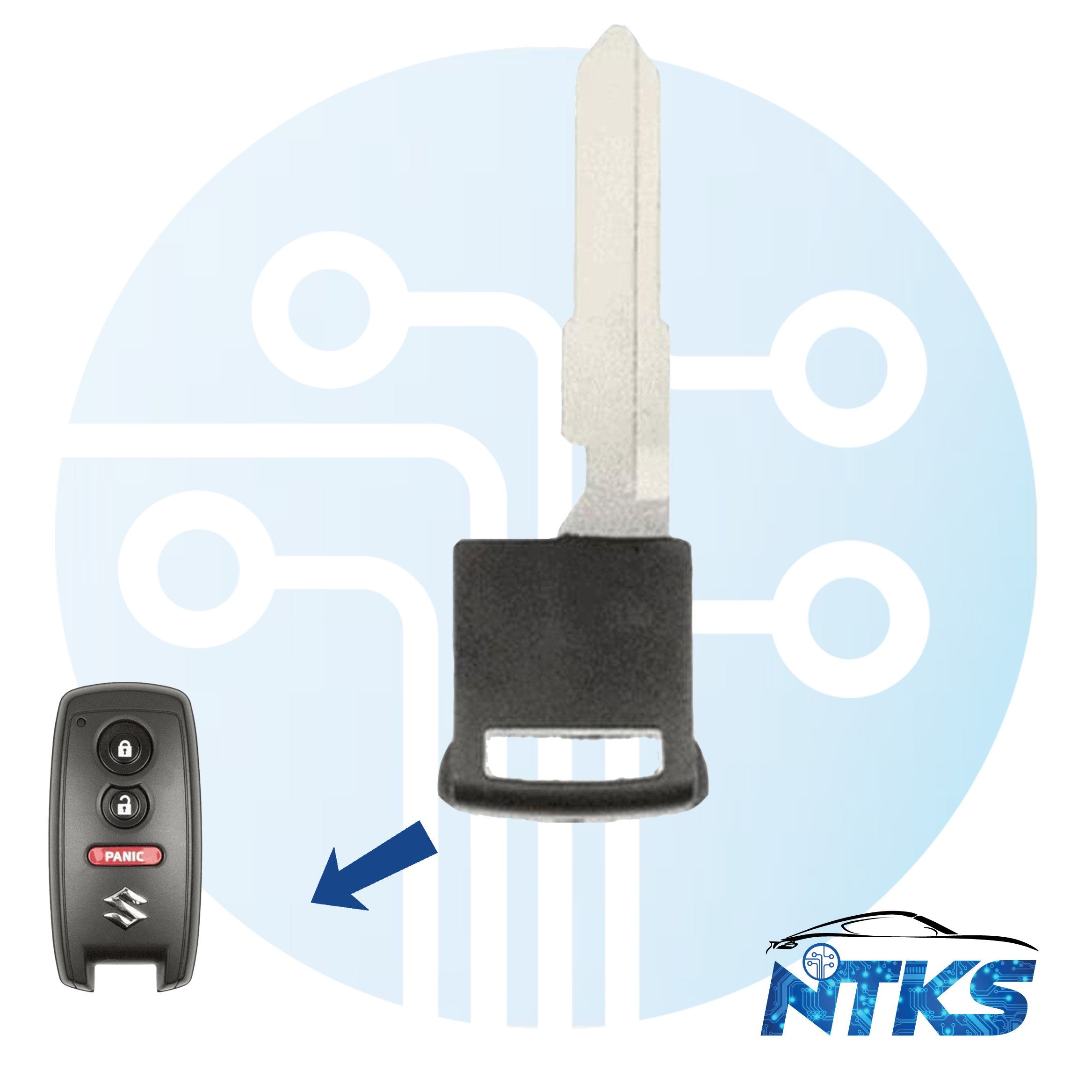 2006 - 2013 Suzuki Grand Vitara SX4 Emergency Key Blade SUZ20