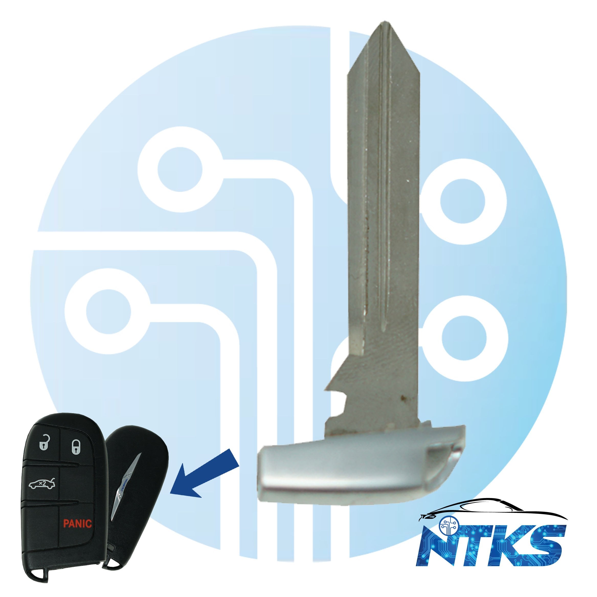 2011 - 2019 Chrysler Dodge Jeep Emergency Key Y159