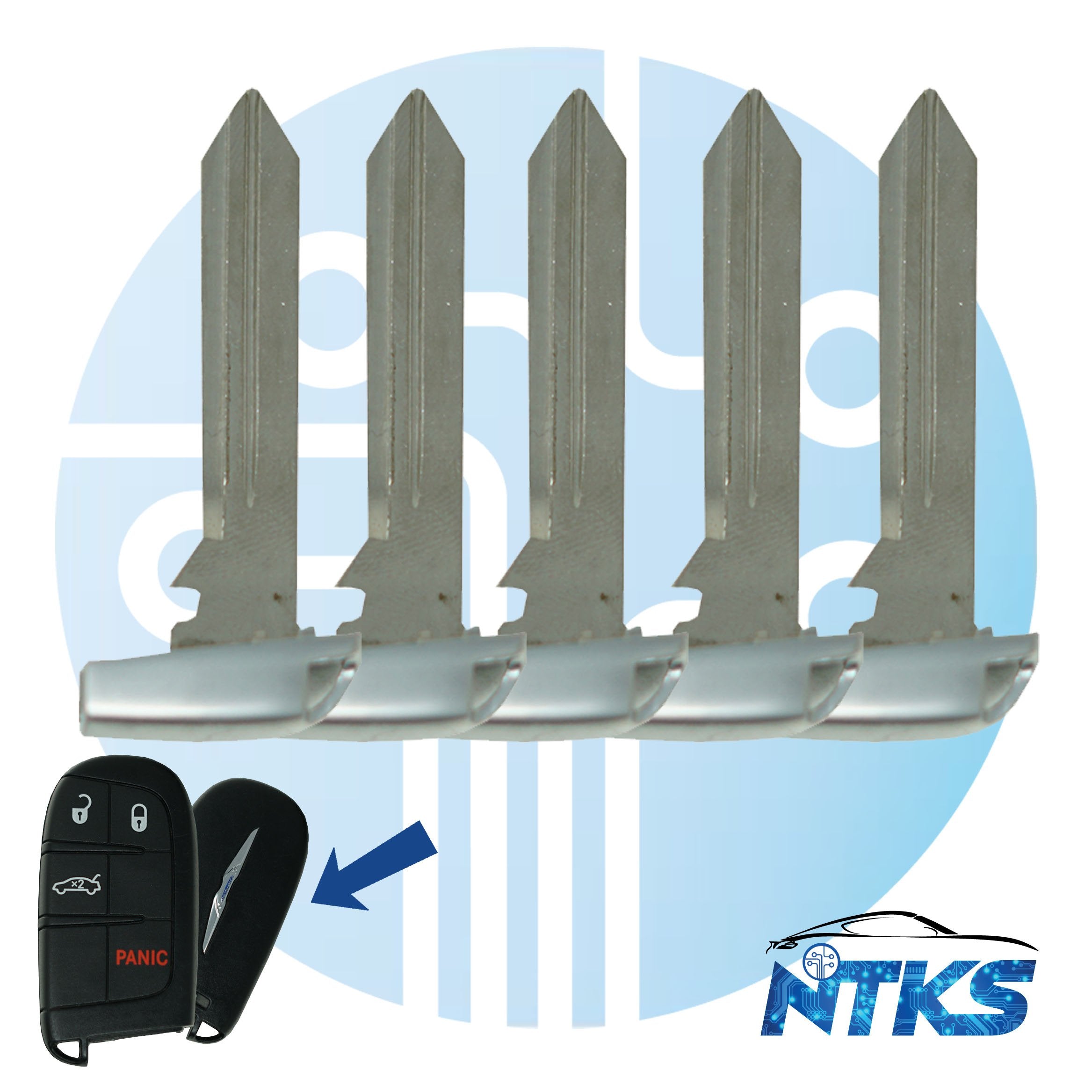 2011 - 2019 Chrysler Dodge Jeep Emergency Key Y159