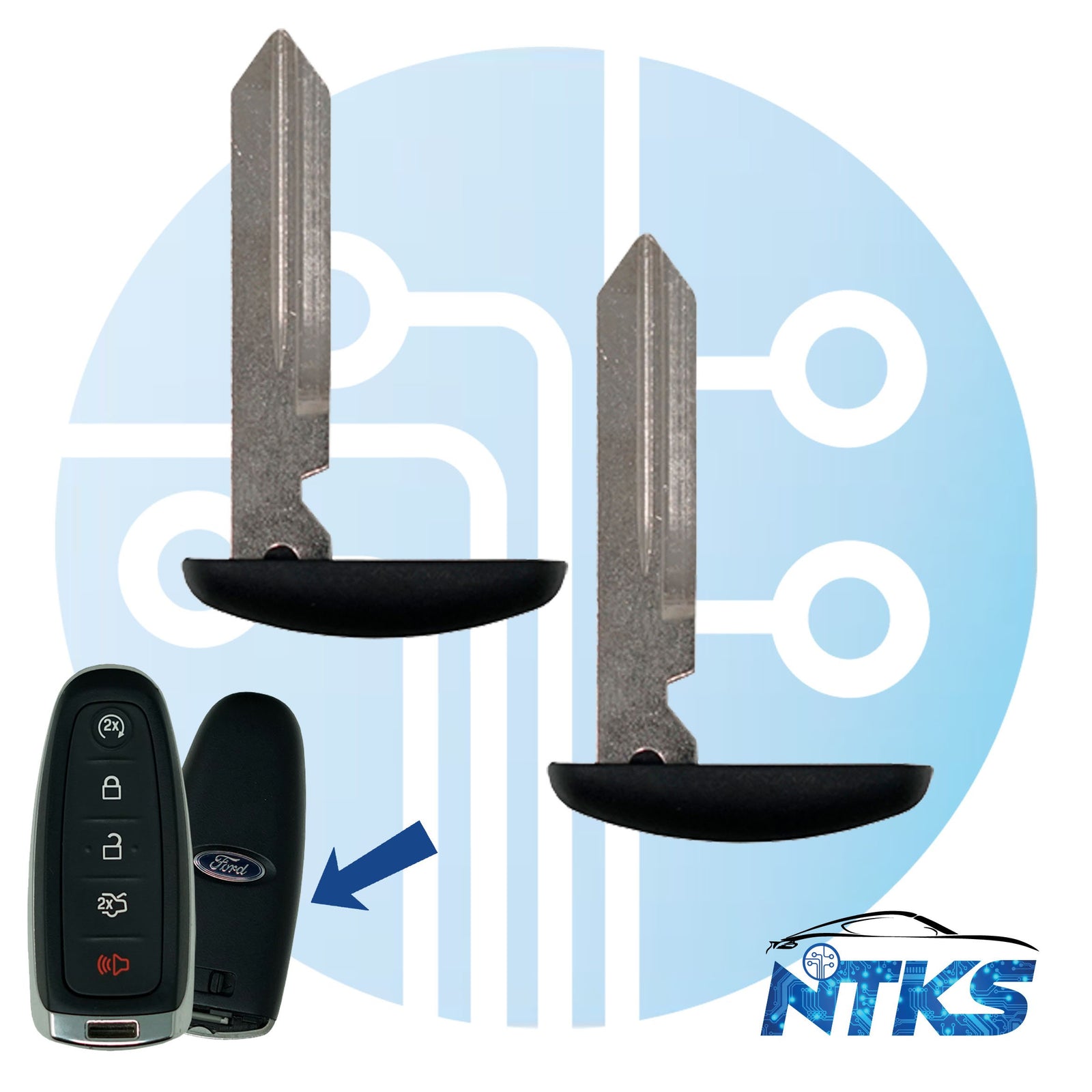 2011 - 2019 Ford Lincoln Emergency Key Blade H75