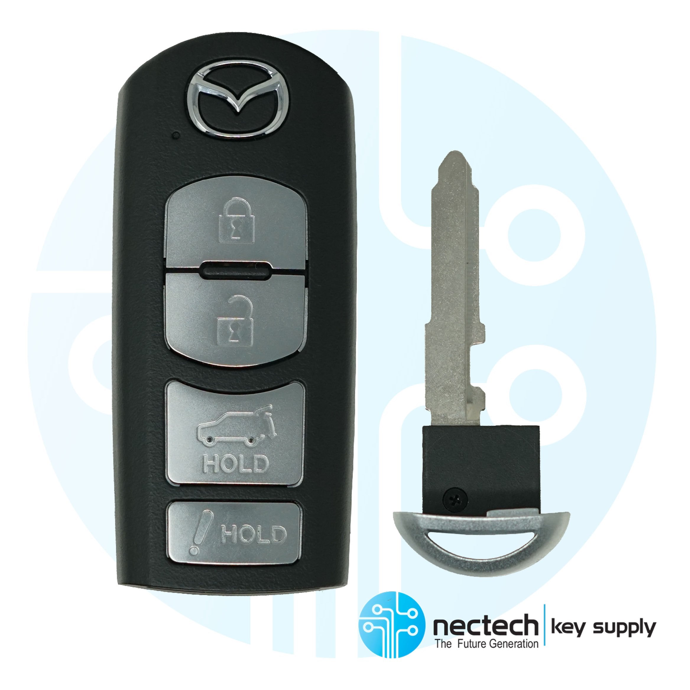 2010 - 2015 Mazda CX-7 CX-9 Smart Proximity Key 4B FCC: WAZX1T768SKE11