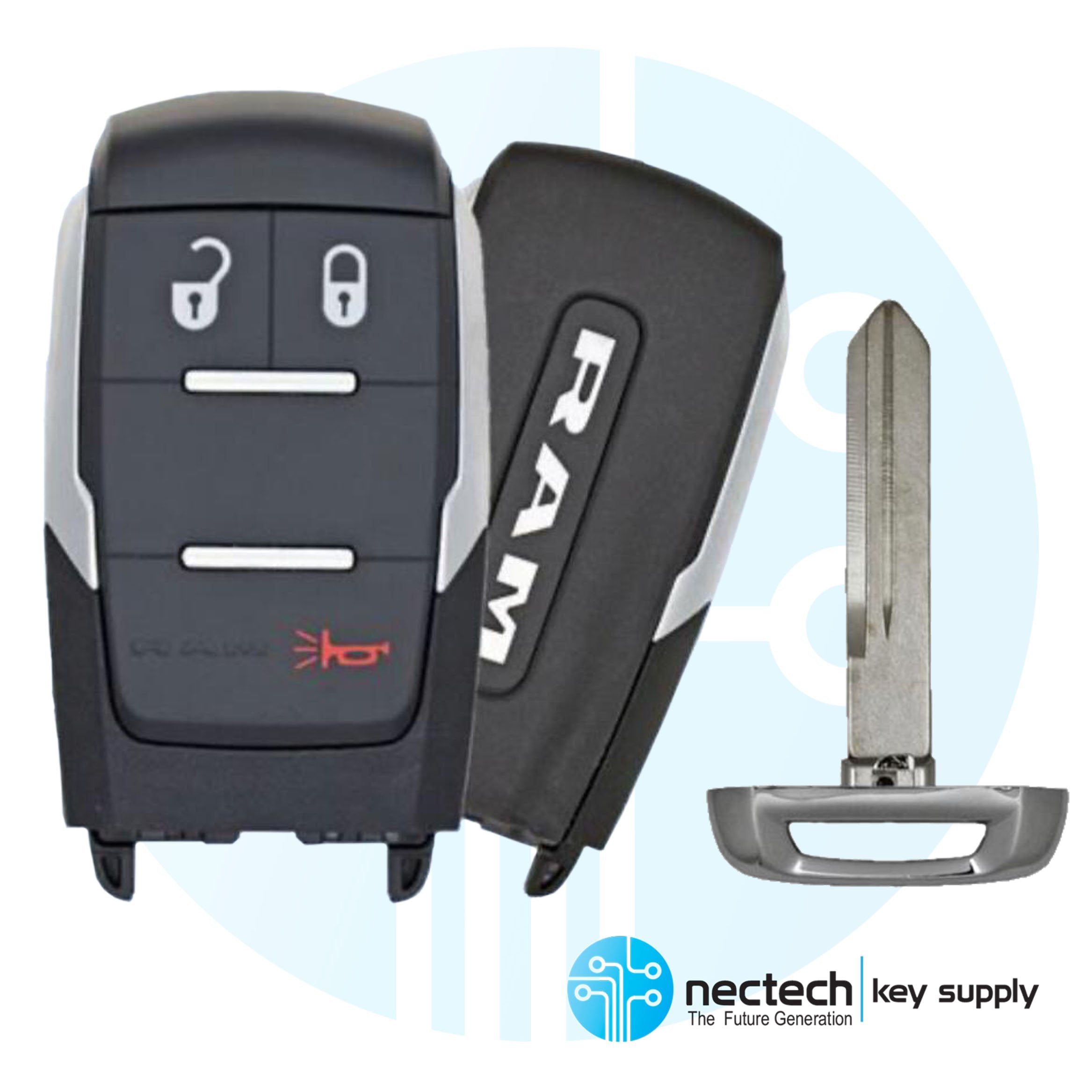 2019-2021 Dodge Ram Pickup Smart Key FCC: GQ4-76T / PN: 68375455AB